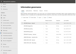 Records Management in Microsoft 365: Labels
