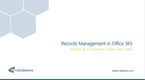 Records Management in Microsoft 365: Labels