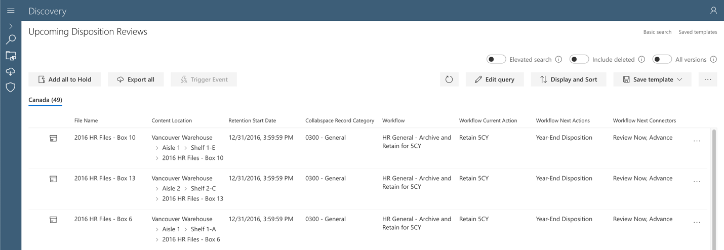 Physical Records Management in Microsoft 365?